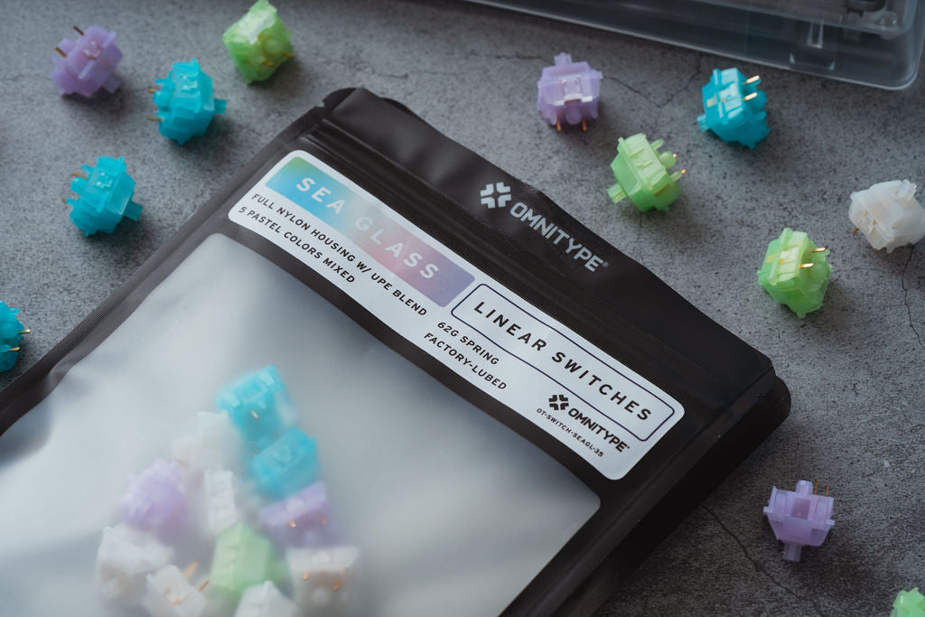 Sea Glass Linear Switches – Omnitype®