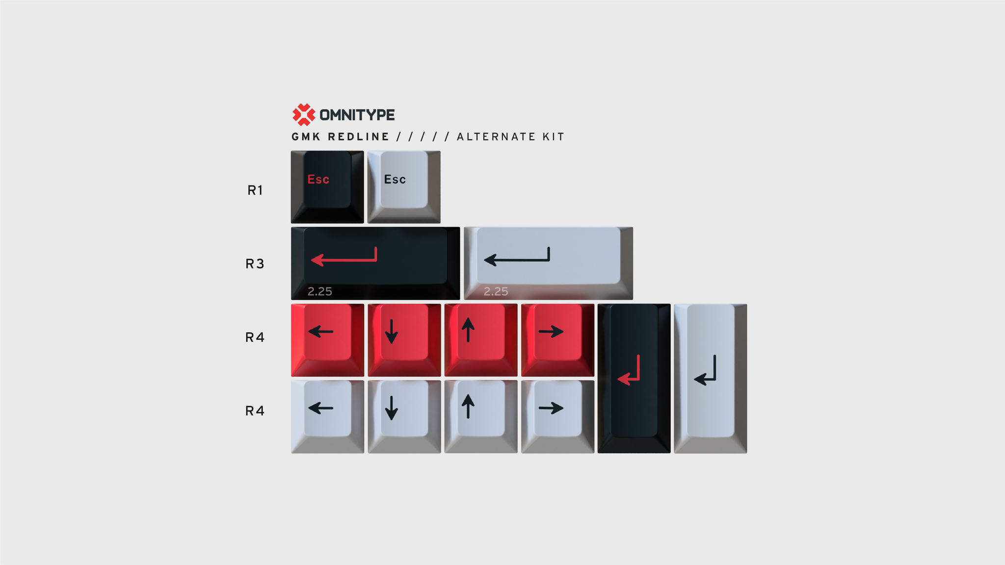GMK Redline® Keycaps (CYL) – Omnitype™