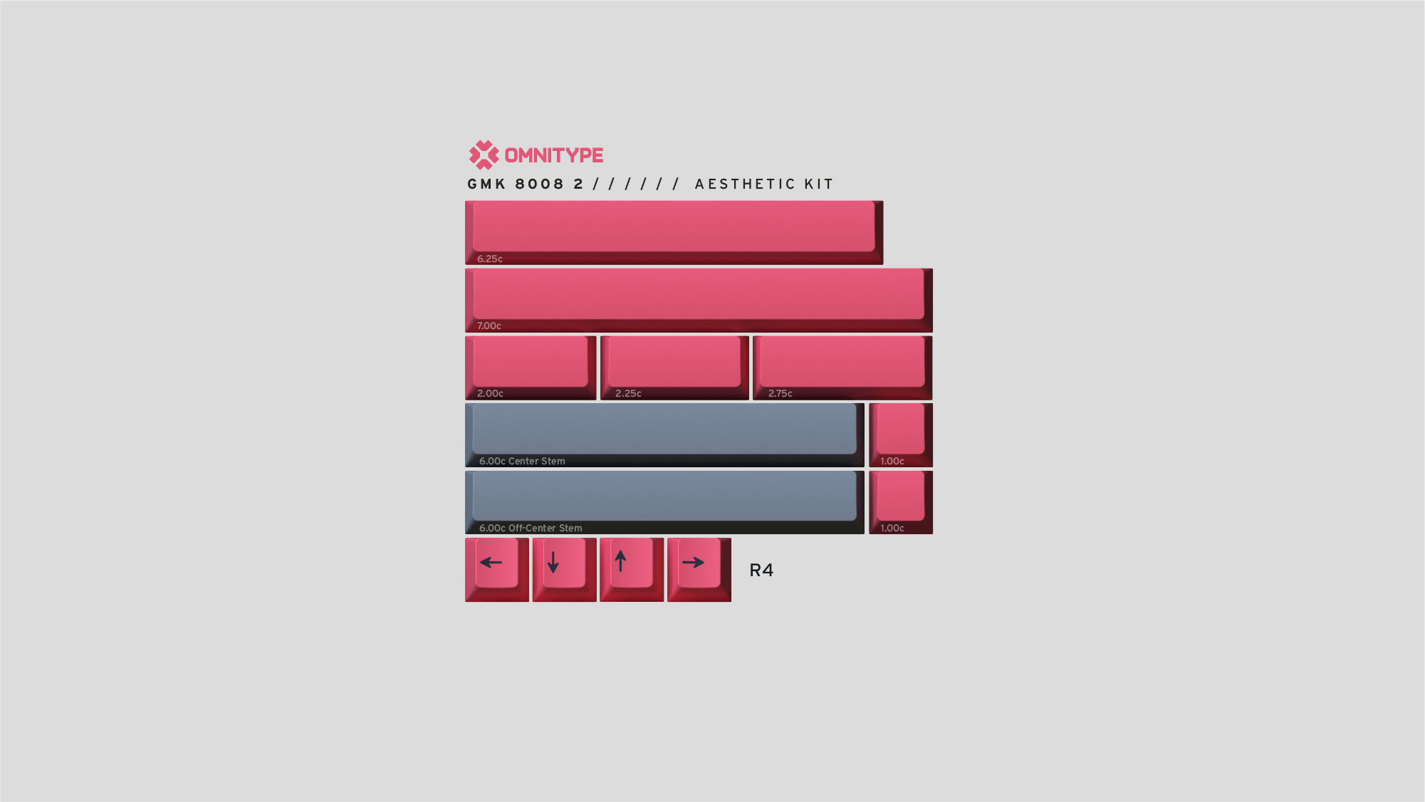 GMK 8008 2 Keycaps (CYL)#N#– Omnitype™
