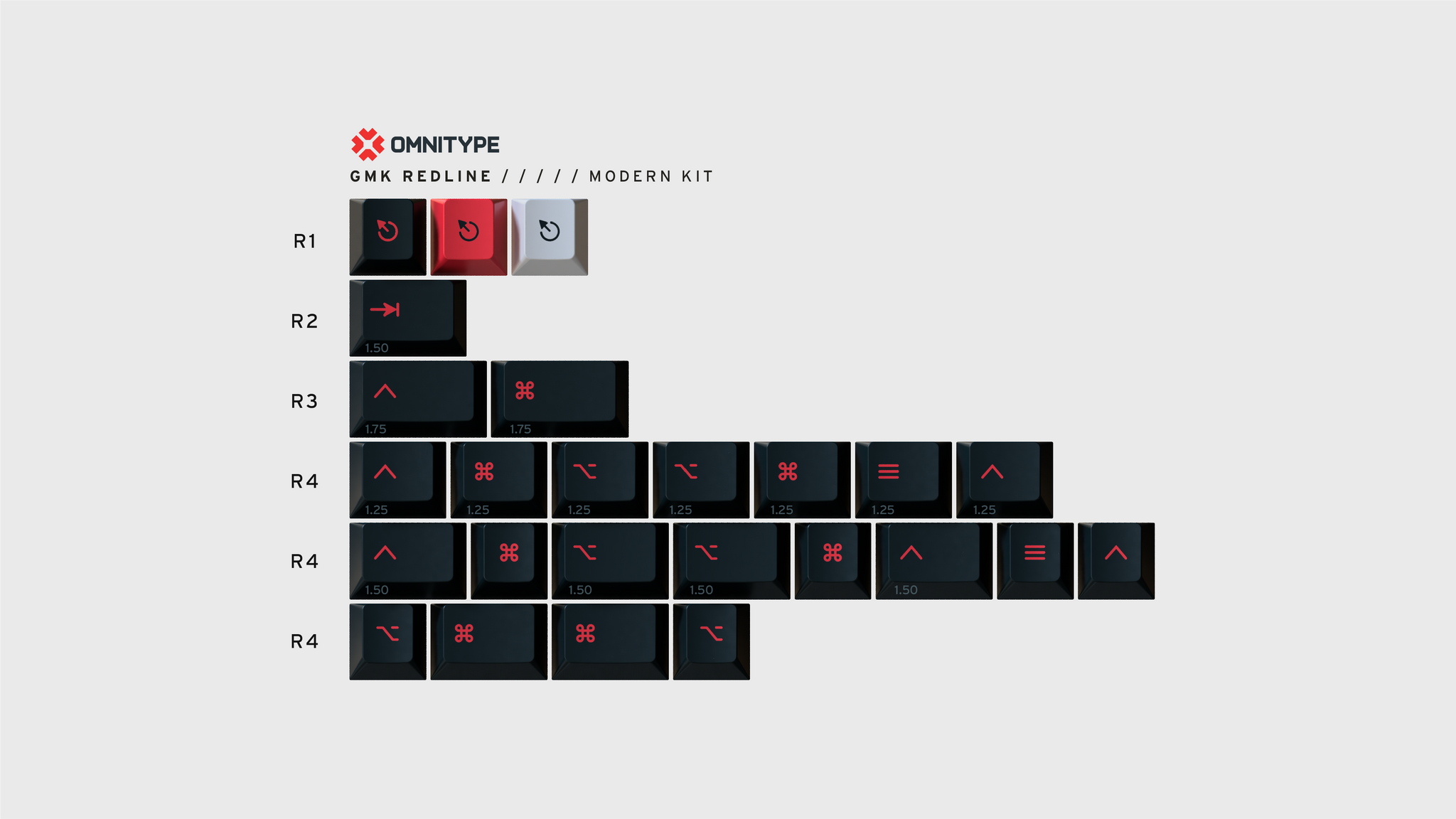 GMK Redline® Keycaps (CYL) – Omnitype™